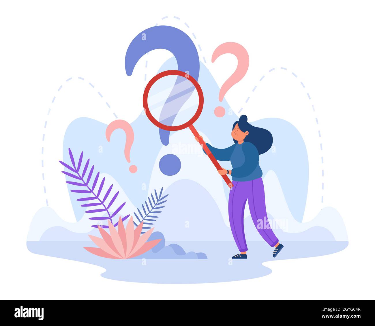 Curious Person Stock Vector Images - Alamy