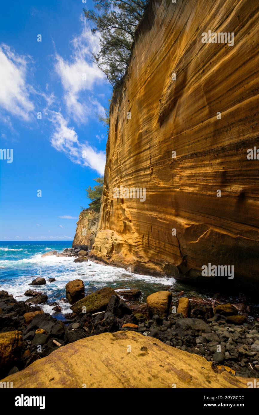 Le Cap Jaune at Saint Joseph, Reunion Island Stock Photo - Alamy