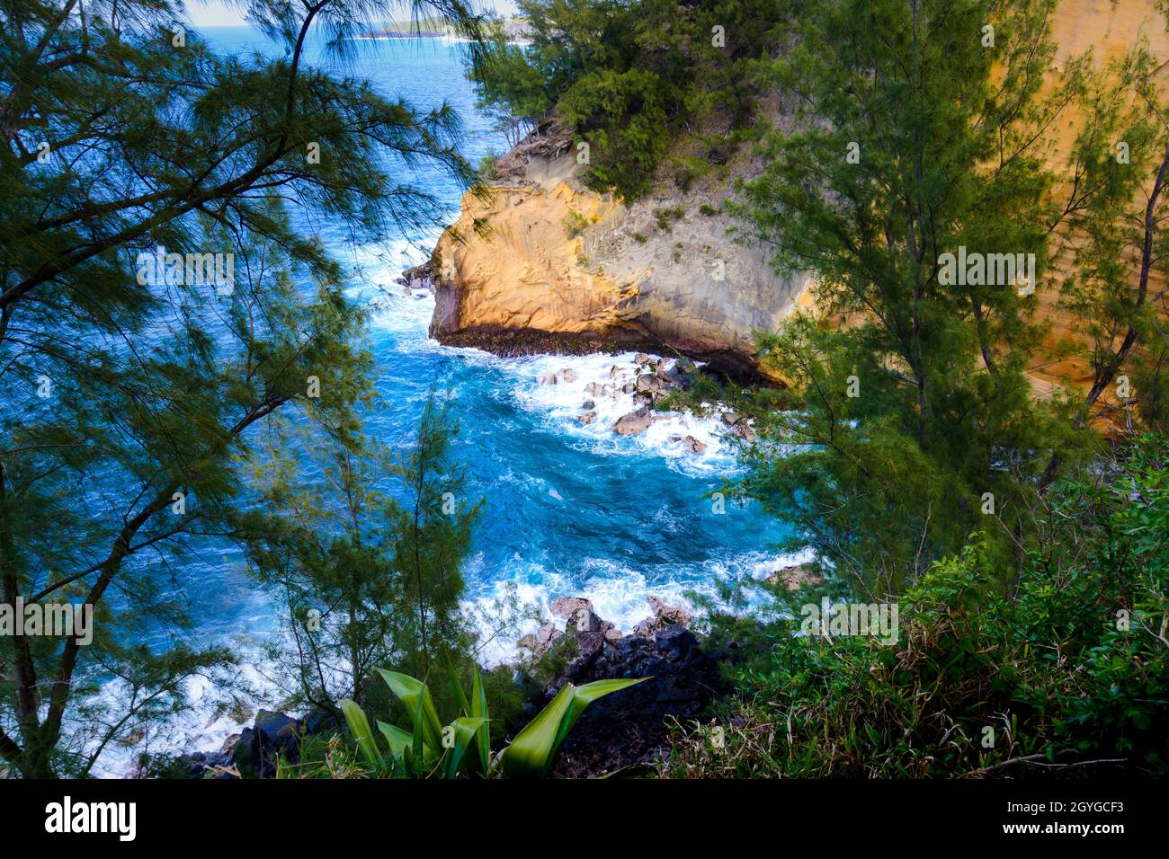 Le Cap Jaune at Saint Joseph, Reunion Island Stock Photo - Alamy