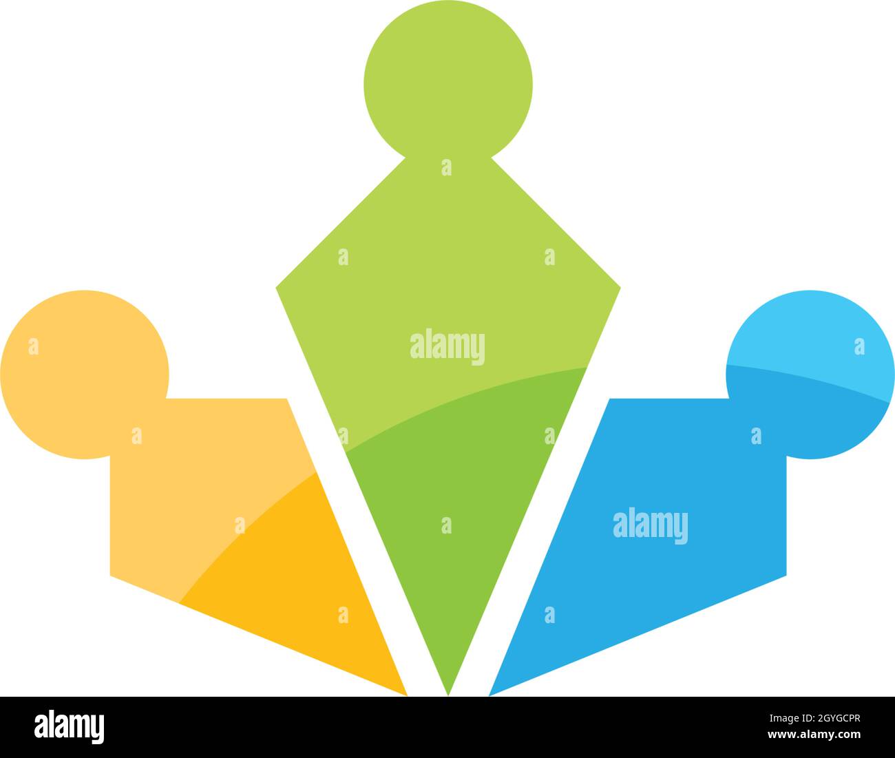 Vector family care logo hi-res stock photography and images - Alamy