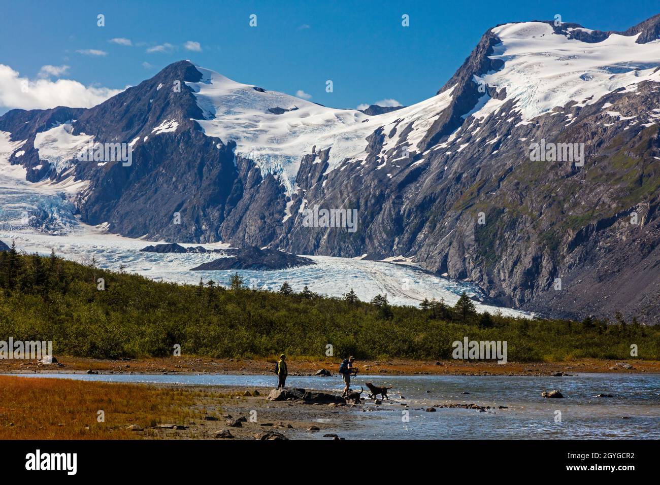 PORTAGE GLACIER and Lake as seen from the Portage Pass Trail - KENAI ...