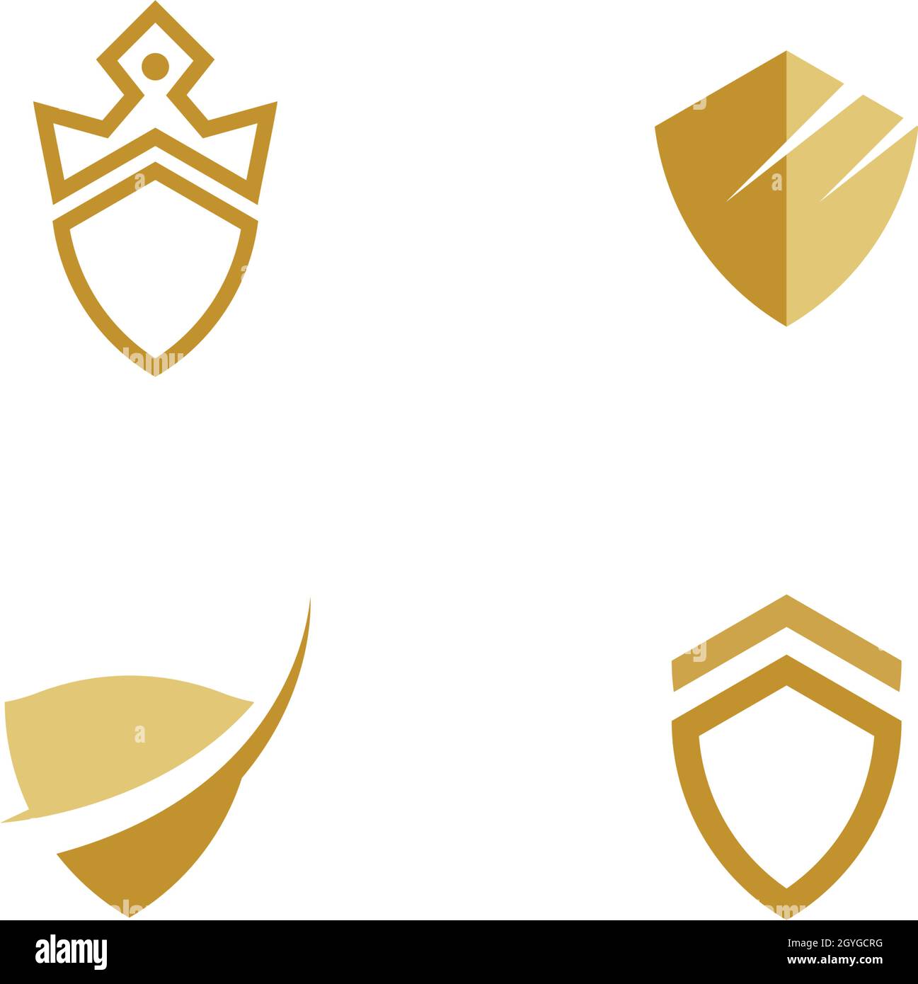 Shield symbol logo template vector illustration Stock Vector Image ...