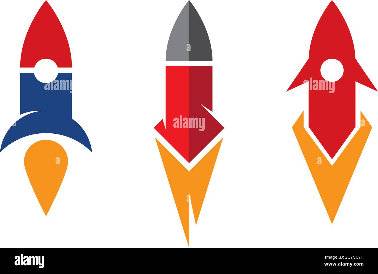 Rocket logo vector icon template Stock Vector Image & Art - Alamy