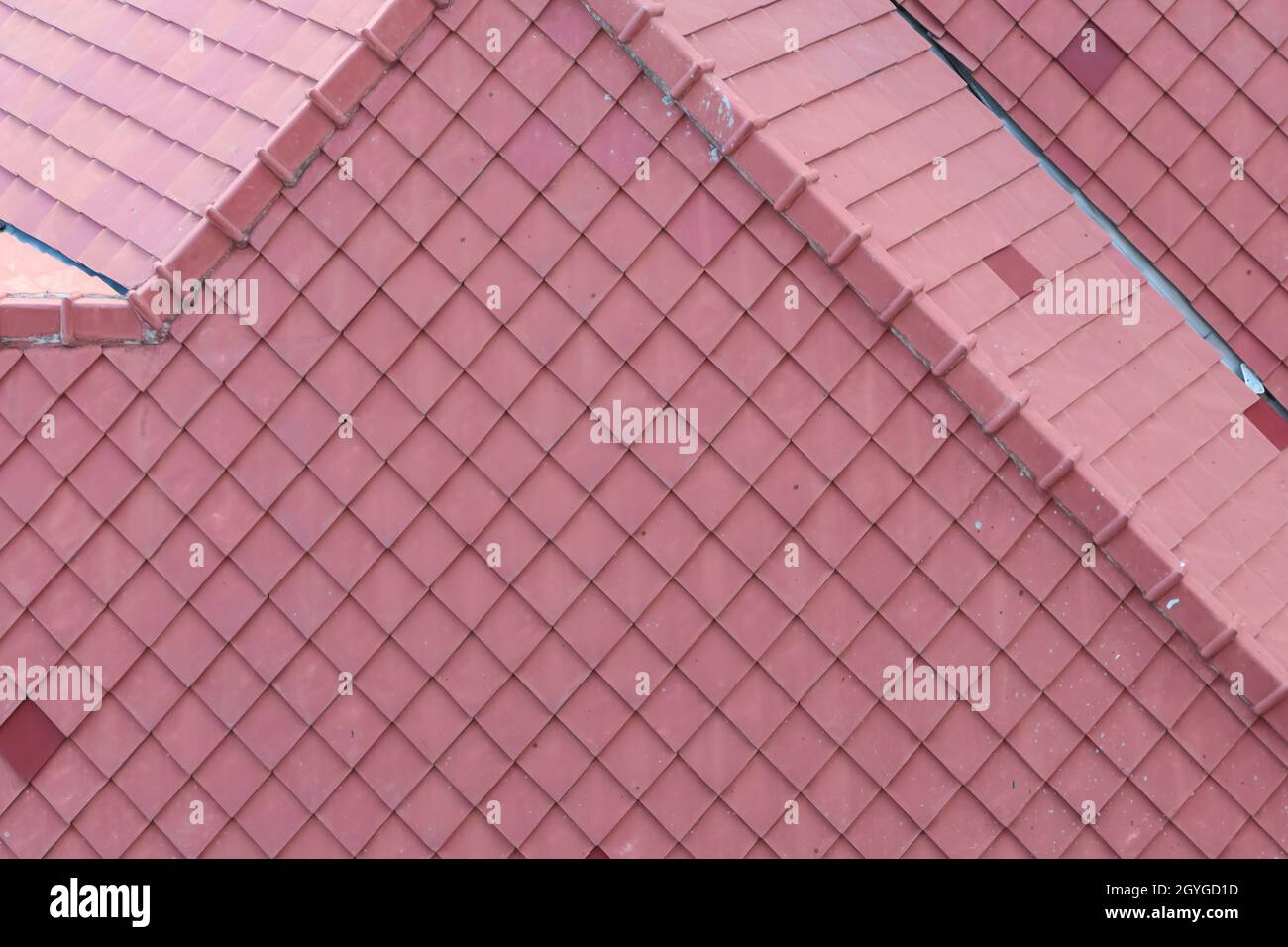 Red tile roofs texture use for background Stock Photo - Alamy