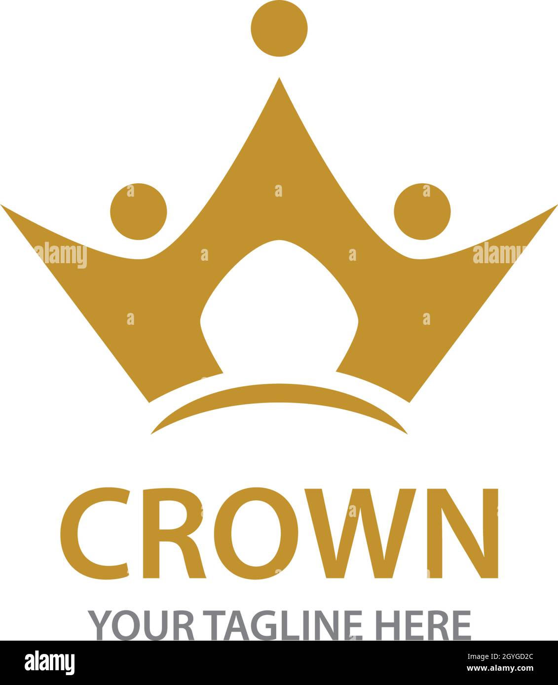 Luxury Crown Logo Template vector illustration Stock Vector Image & Art ...