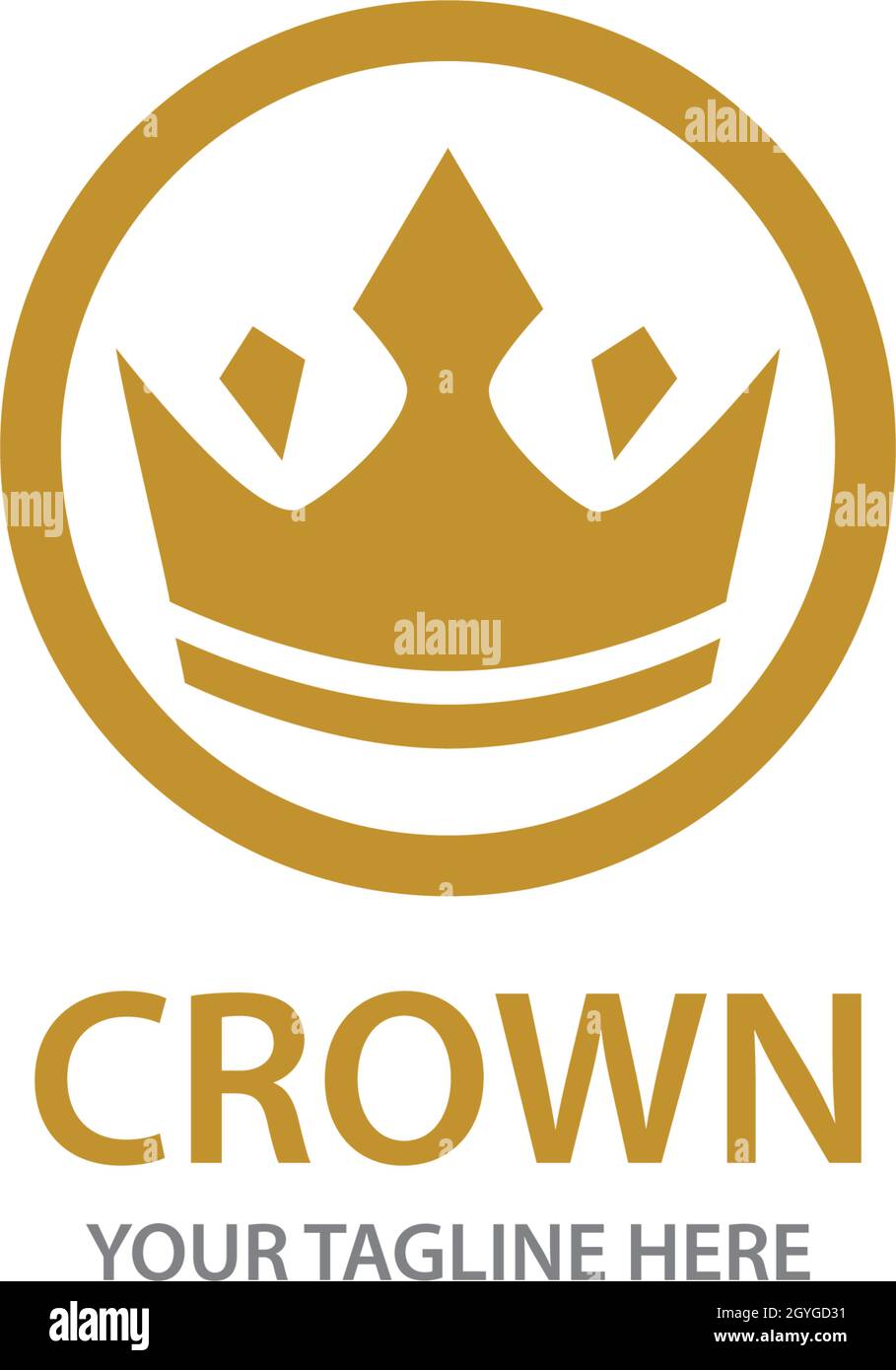 Crown Logo Template vector illustration Stock Vector Image & Art - Alamy