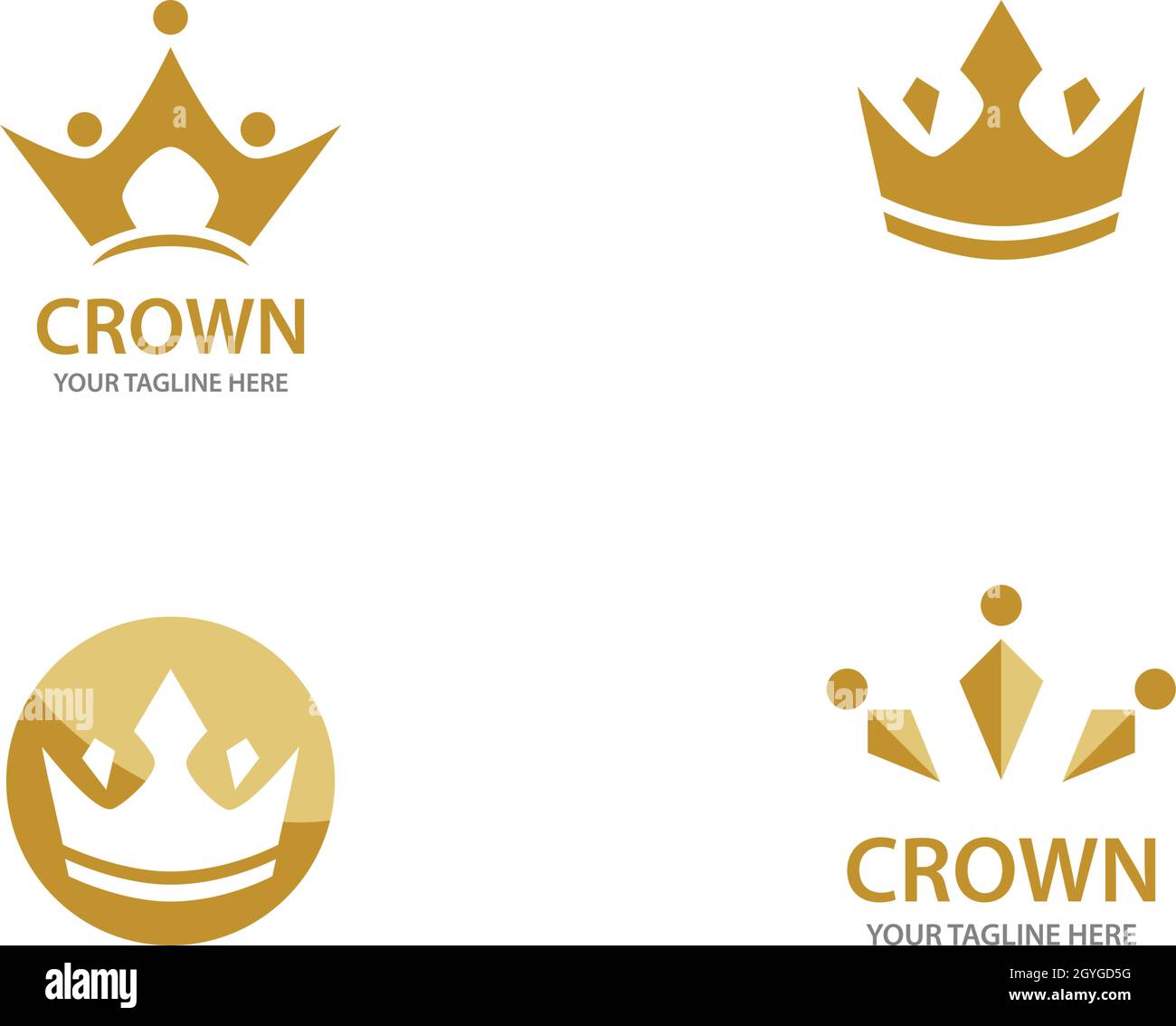Crown Logo Template vector illustration Stock Vector Image & Art - Alamy