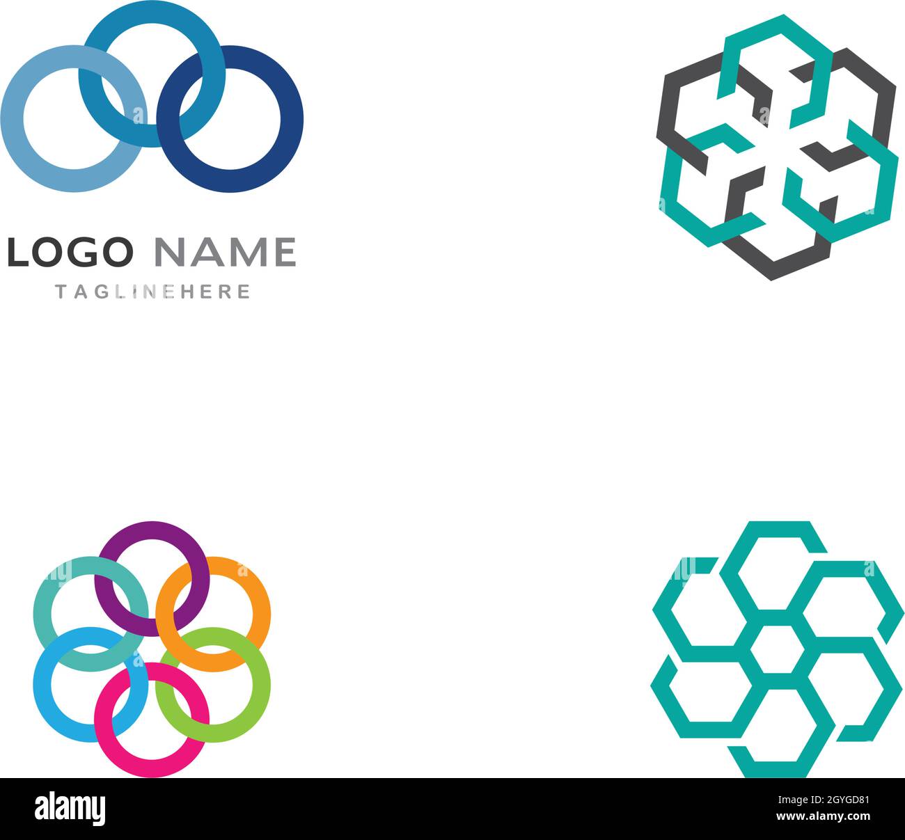 Business corporate abstract unity vector logo design Stock Vector Image ...