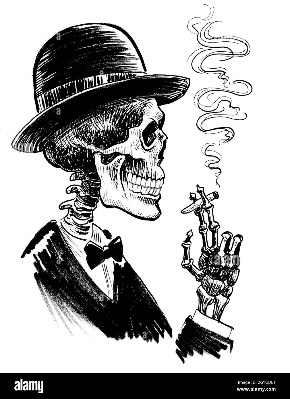 Skeleton weed drawing hi-res stock photography and images - Alamy