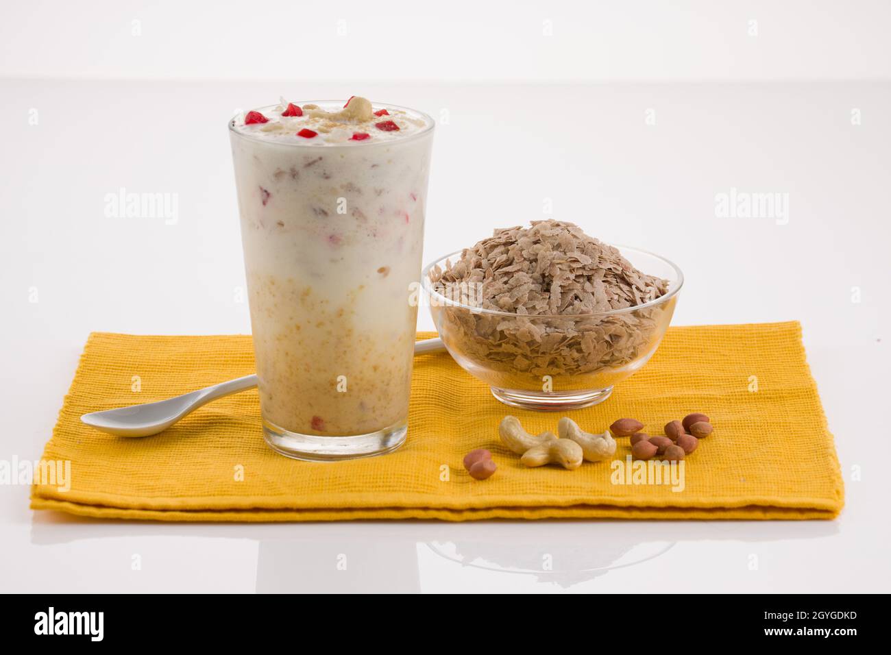 Avil milk, malabar special shake which is arranged in a dessert glass ...