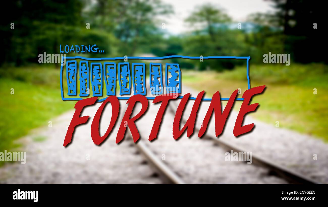 Street Sign the Direction Way to Fortune Stock Photo - Alamy