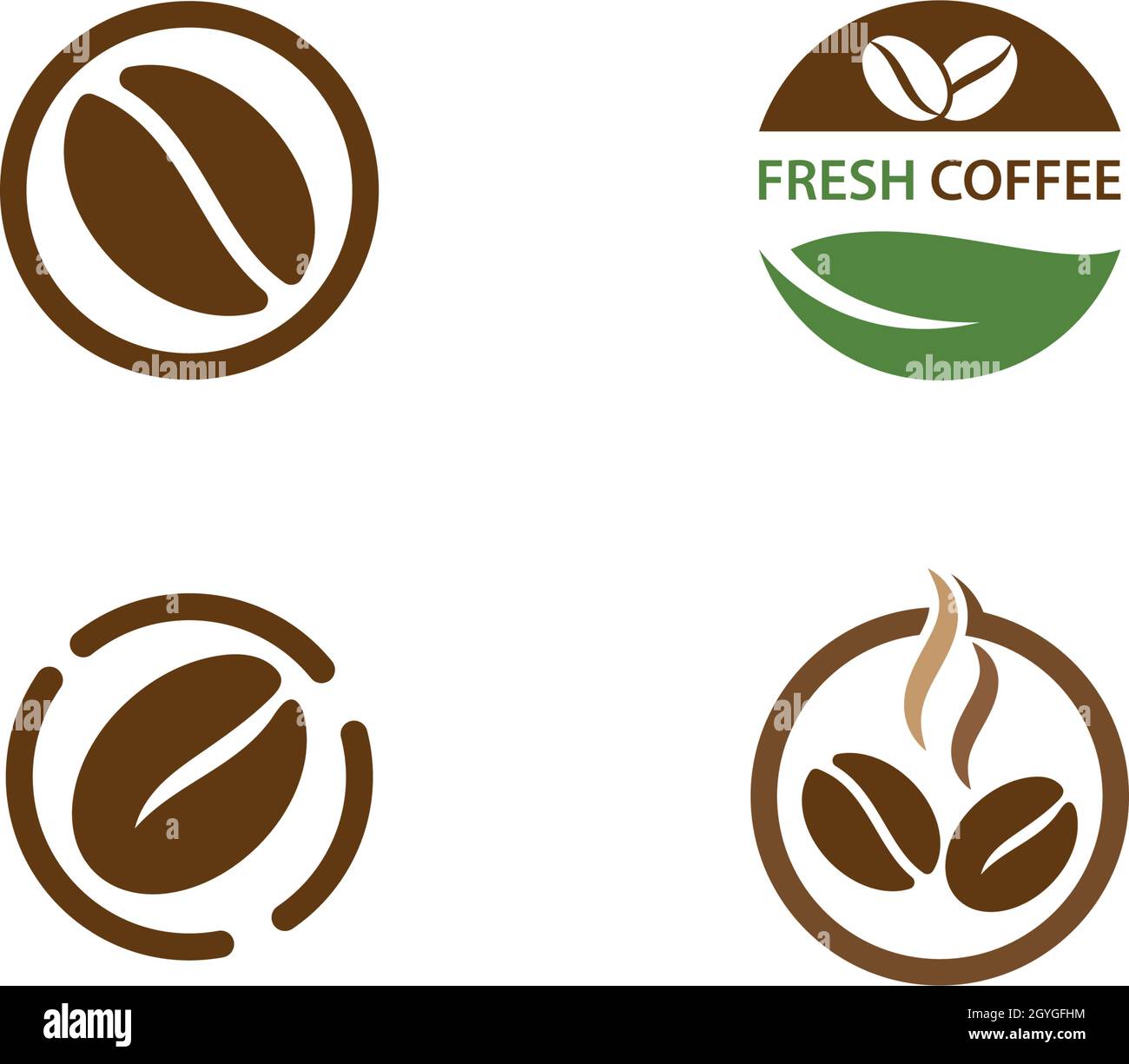 Coffee Beans Logo Template vector icon design Stock Vector Image & Art - Alamy