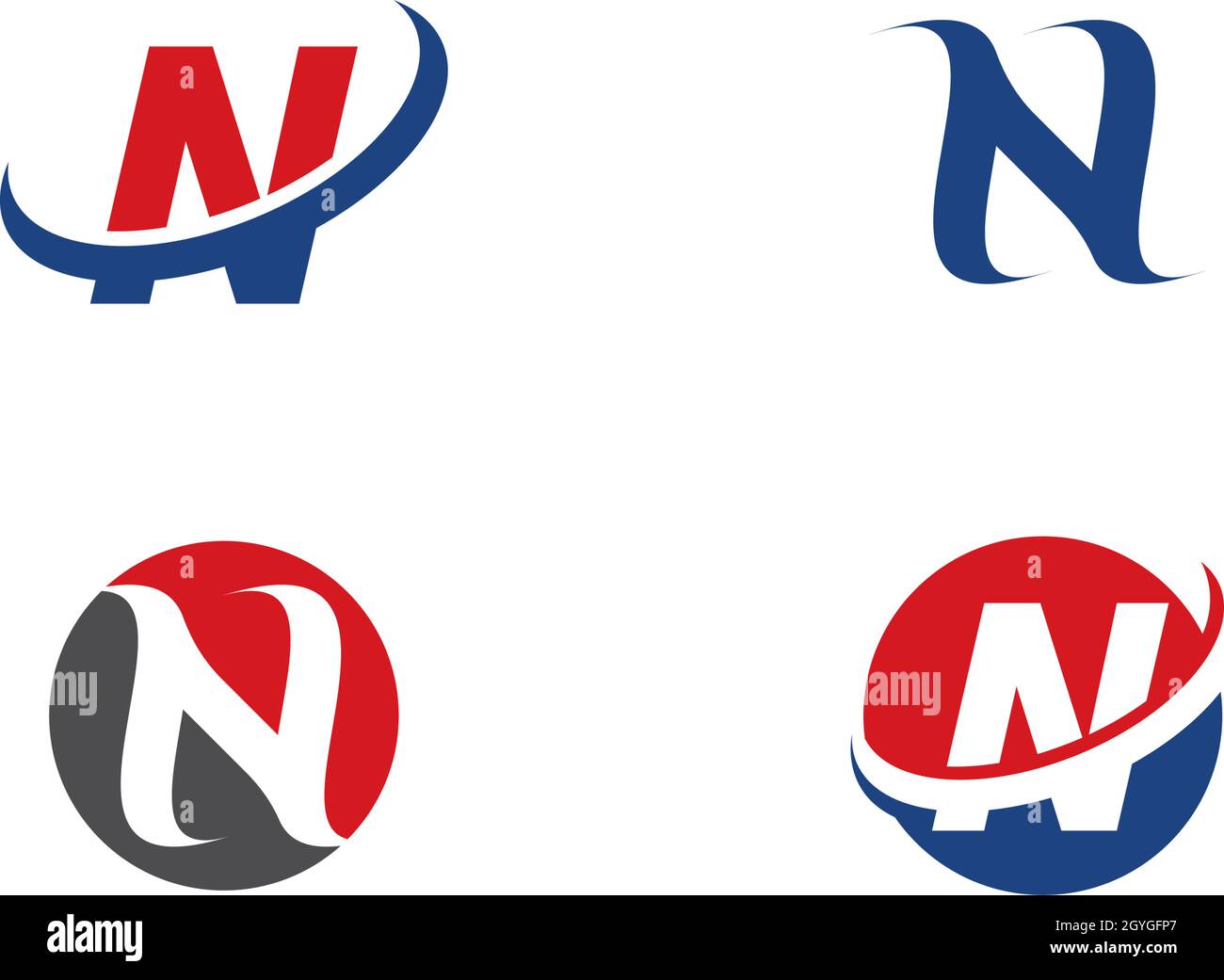 N Letter Logo Template vector Stock Vector Image & Art - Alamy
