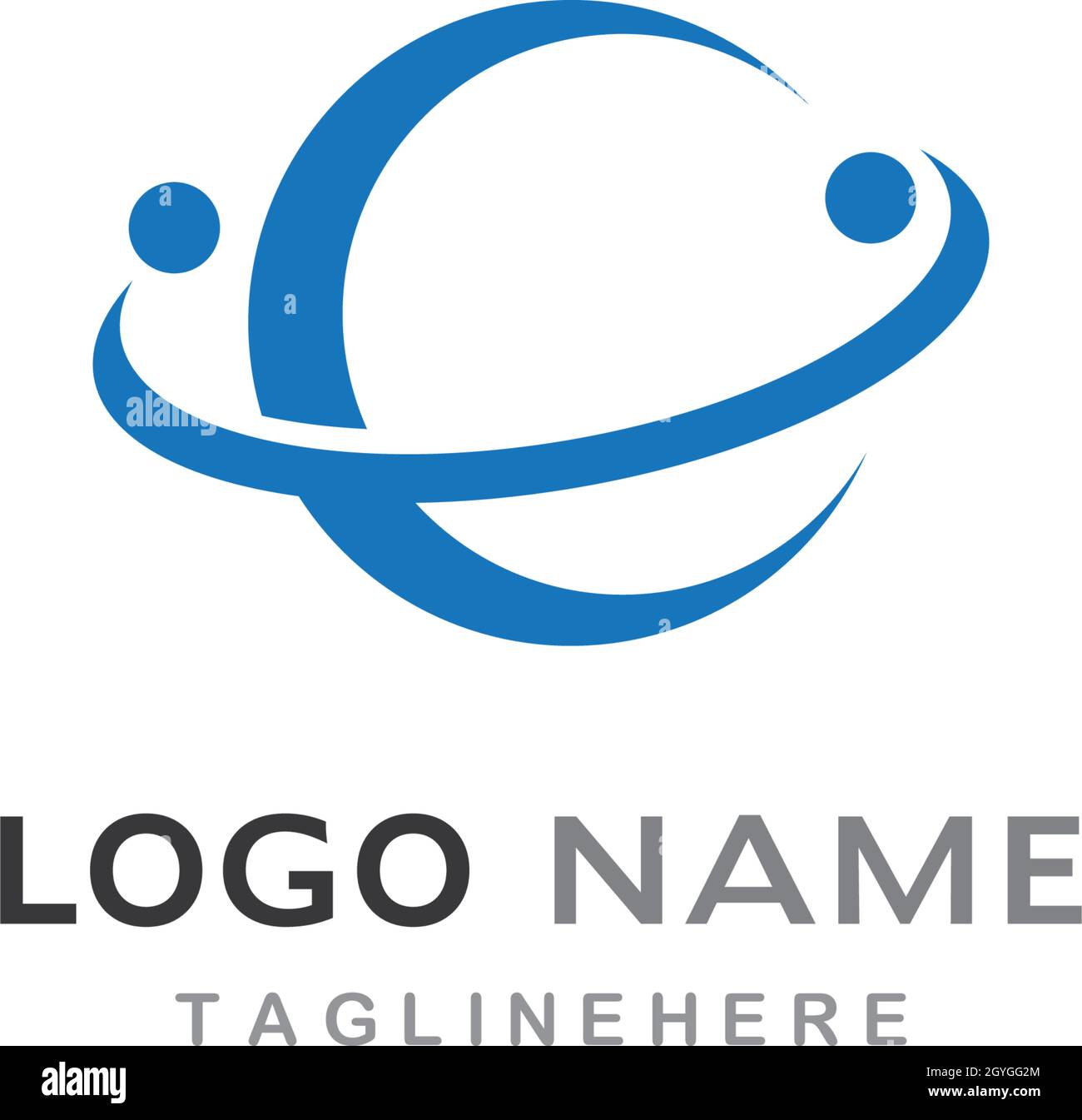 globe tech ilustration logo vector template Stock Vector Image & Art ...