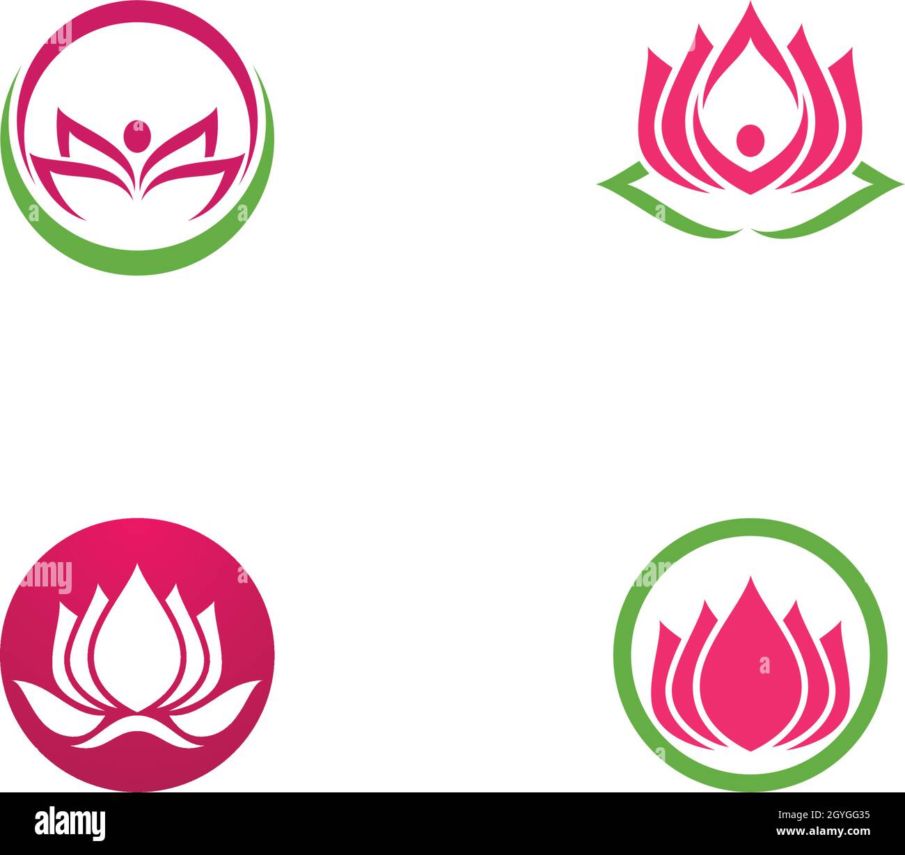 Beauty Vector Lotus flowers logo Template Stock Vector Image & Art - Alamy