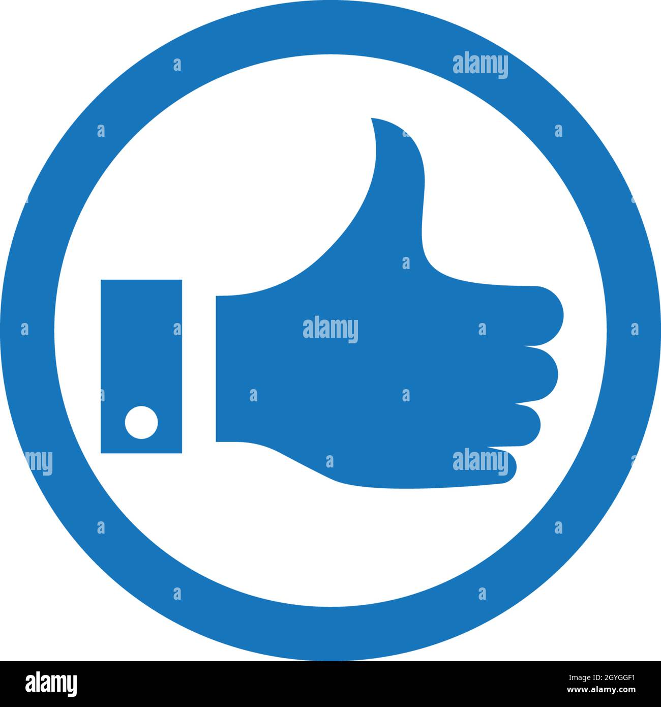 Thumb hand icon vector template Stock Vector Image & Art - Alamy