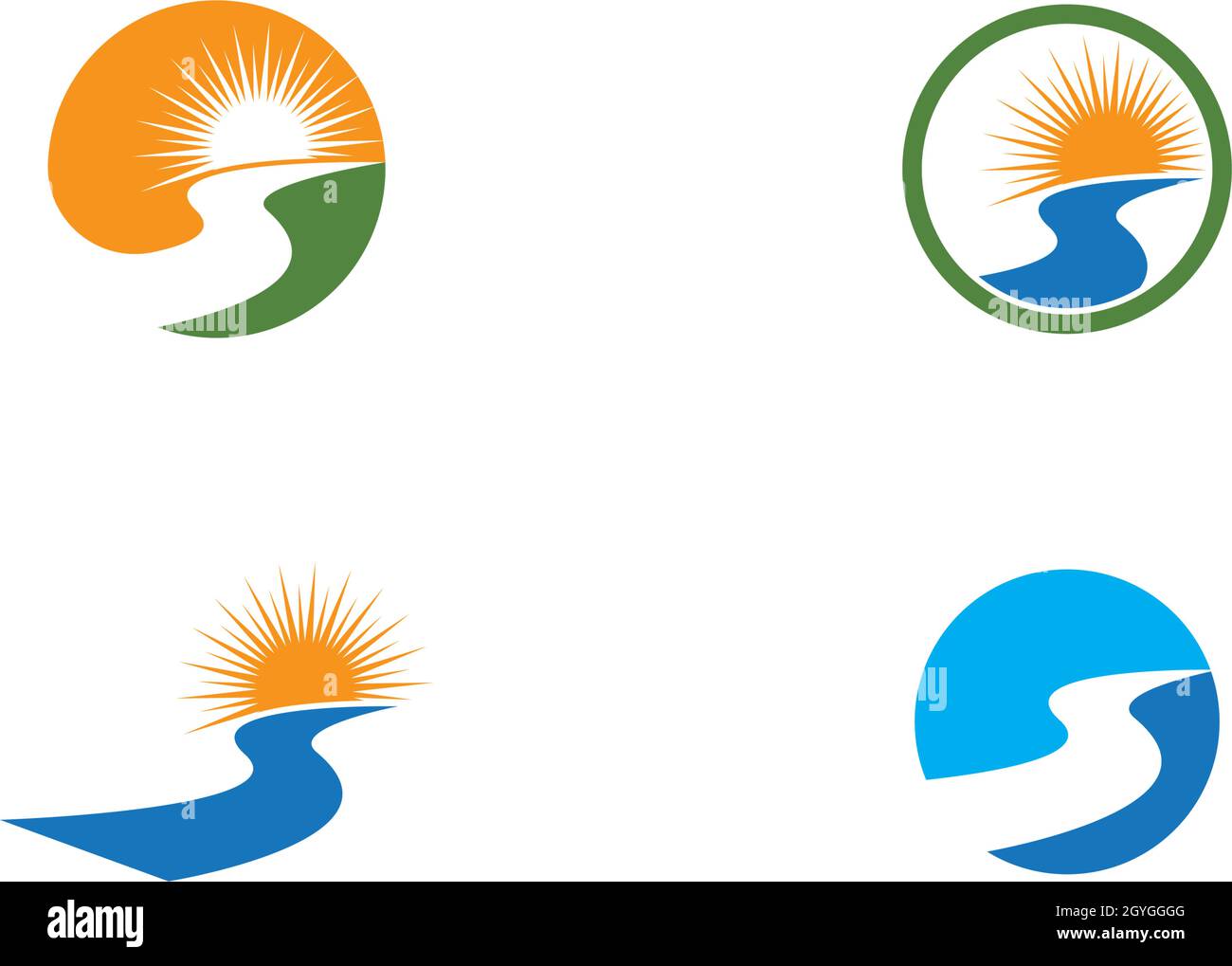River Logo Template vector Stock Vector Image & Art - Alamy