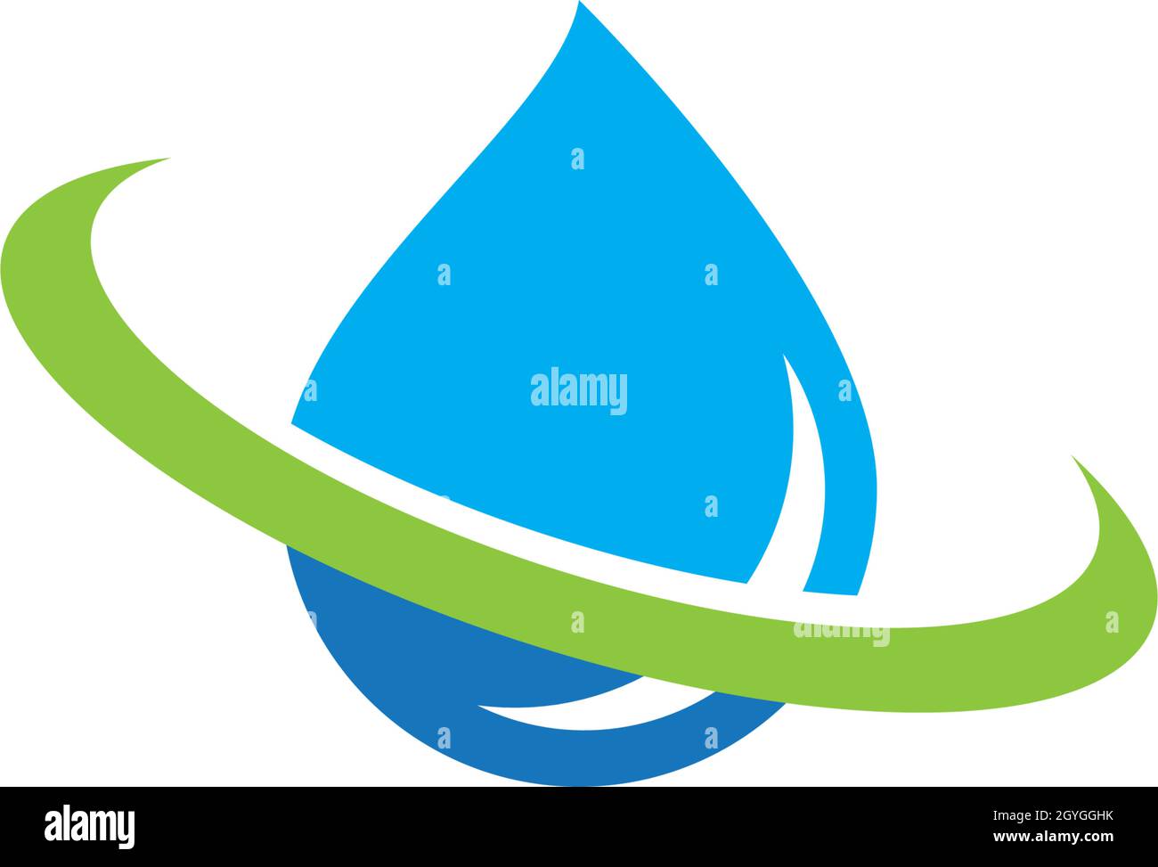 Raindrop logo template hi-res stock photography and images - Alamy