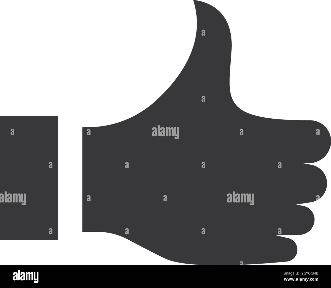 Thumb hand icon vector template Stock Vector Image & Art - Alamy