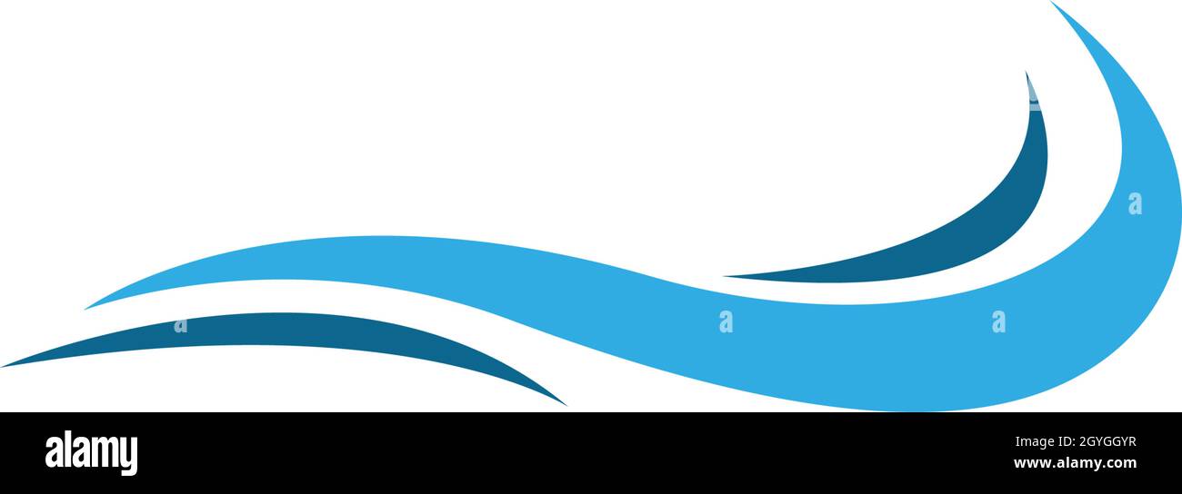 Water Wave symbol and icon Logo Template Stock Vector Image & Art - Alamy