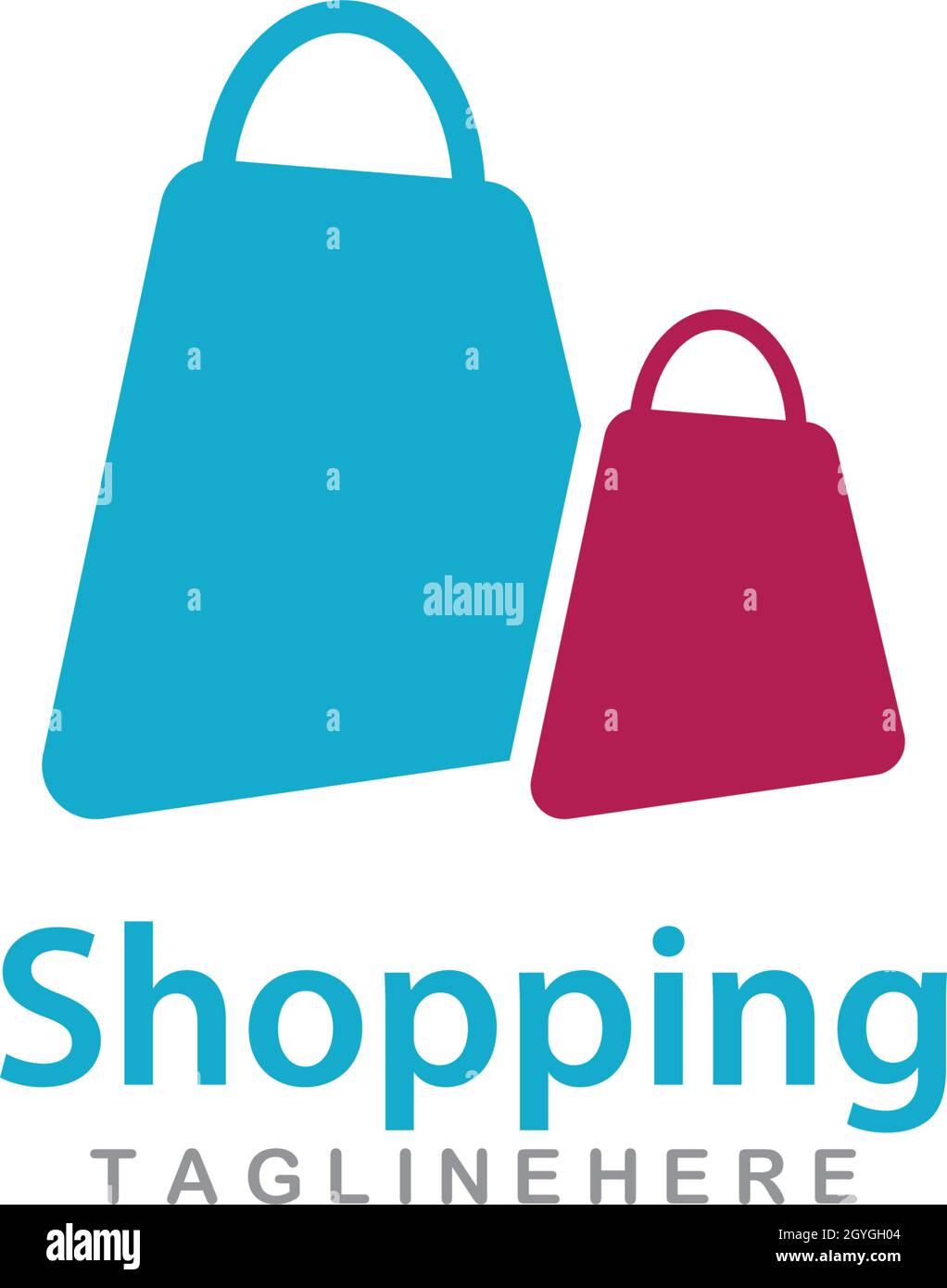 Shopping bag logo vector template Stock Vector Image & Art - Alamy