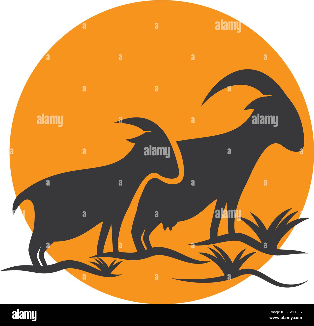 Goat Logo Template vector Stock Vector Image & Art - Alamy