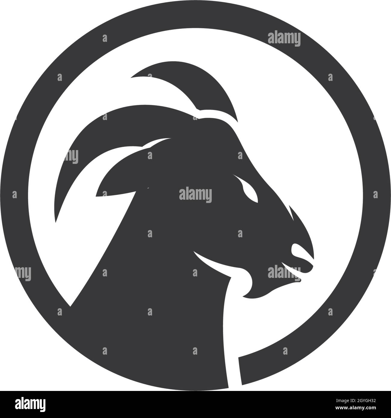 Goat Logo Template vector Stock Vector Image & Art - Alamy