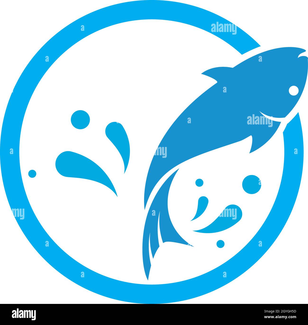Fish Logo vector Template Stock Vector Image & Art - Alamy