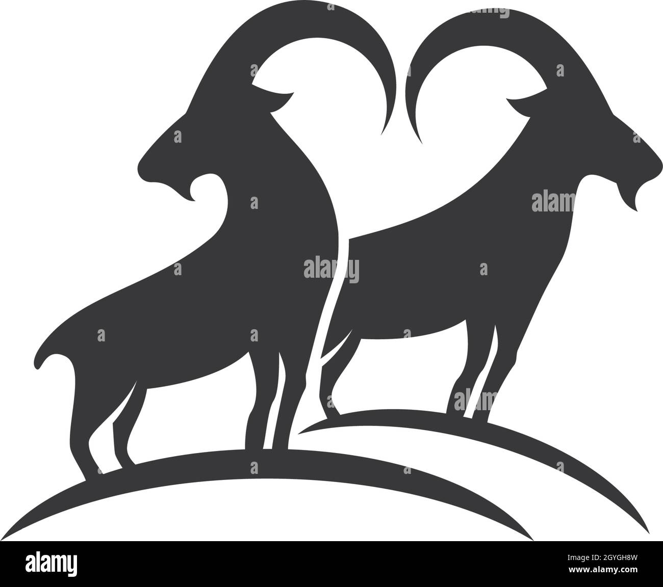 Goat Logo Template vector Stock Vector Image & Art - Alamy