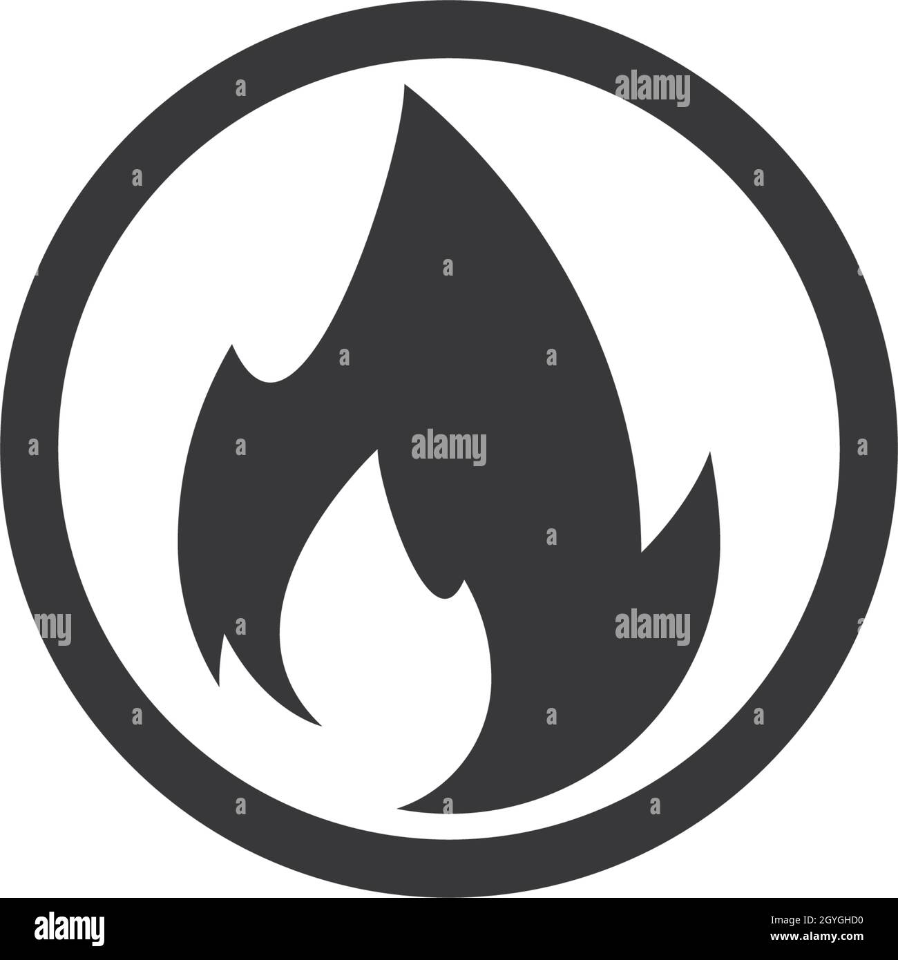 Fire flame Logo Template Stock Vector Image & Art - Alamy