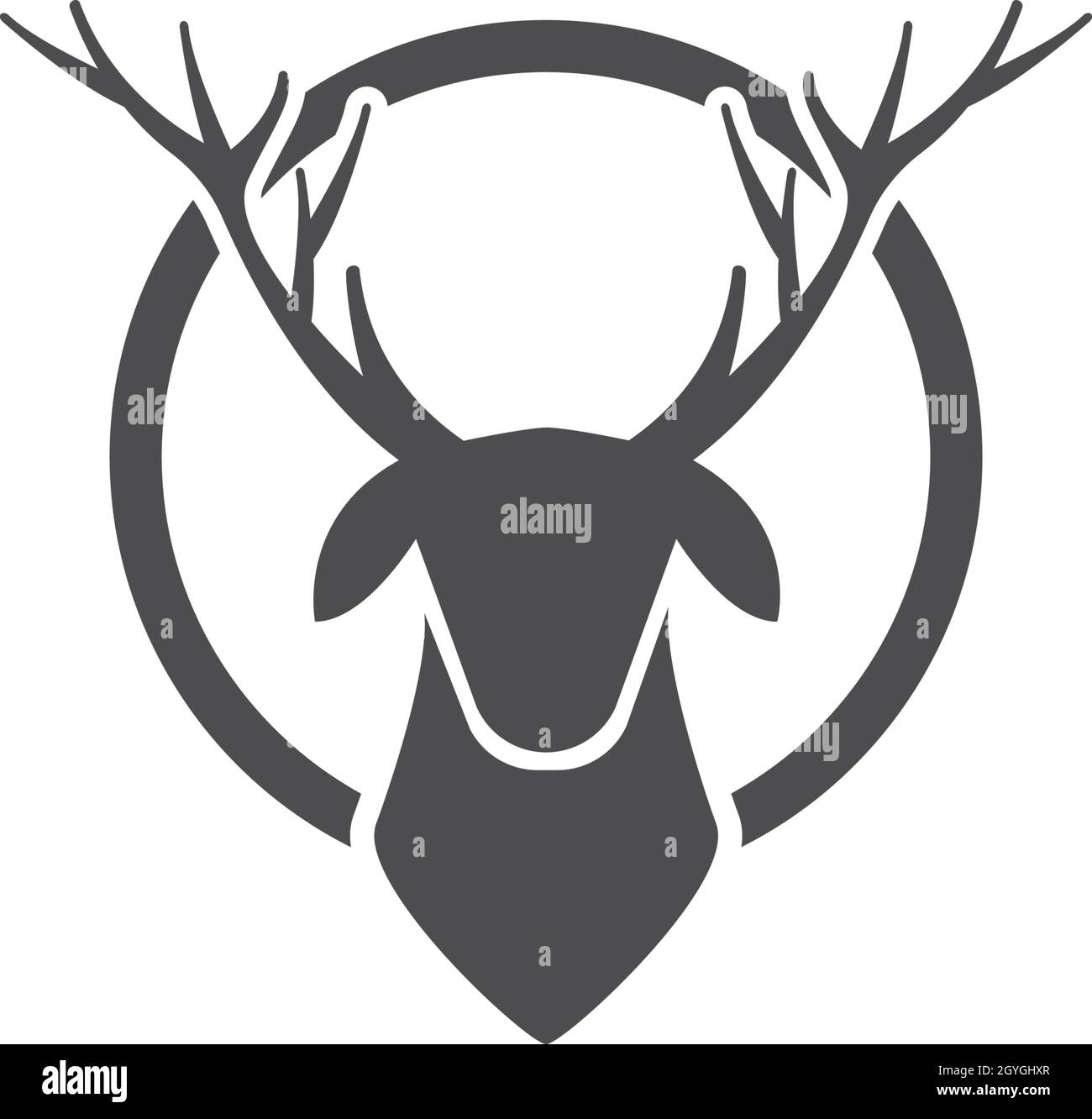Deer ilustration logo vector template Stock Vector Image & Art - Alamy