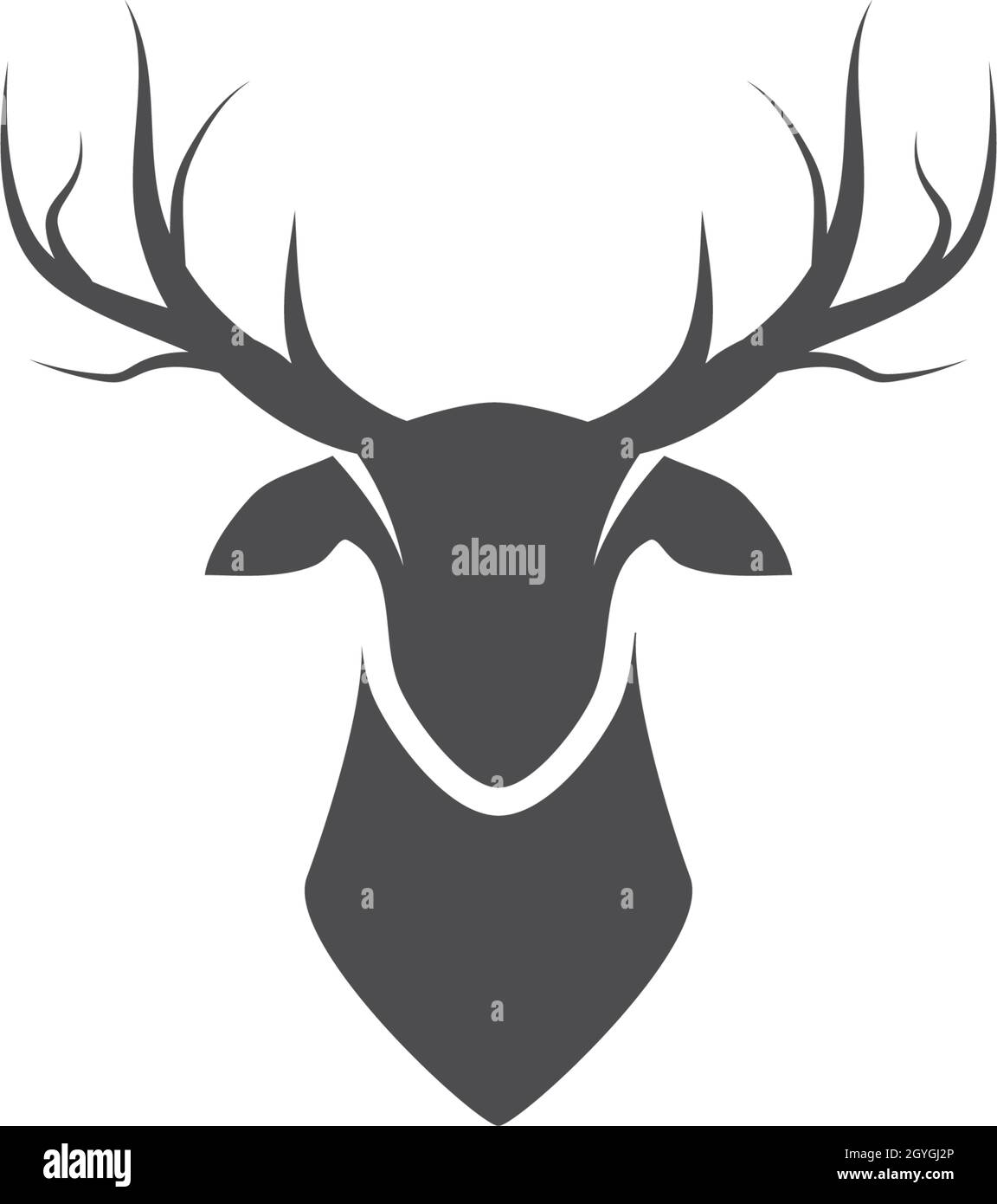 Deer ilustration logo vector template Stock Vector Image & Art - Alamy