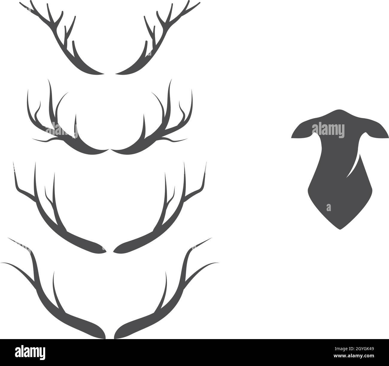 Set of Deer logo vector template Stock Vector Image & Art - Alamy