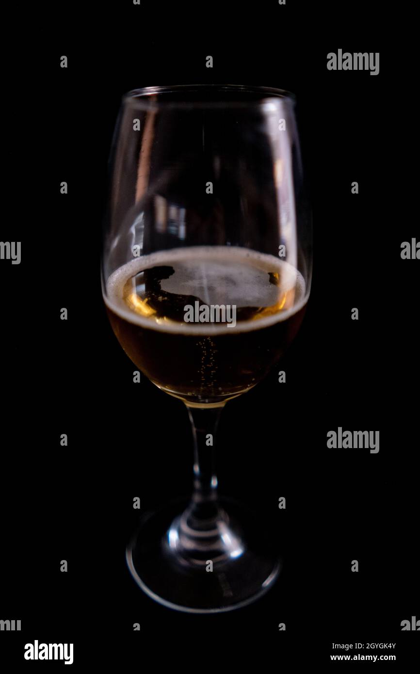 Close up bubbly beer in hi-res stock photography and images - Alamy