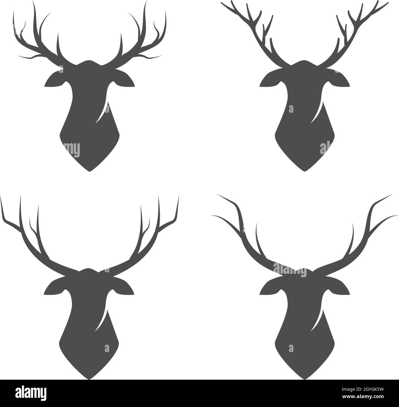 Set of Deer logo vector template Stock Vector Image & Art - Alamy