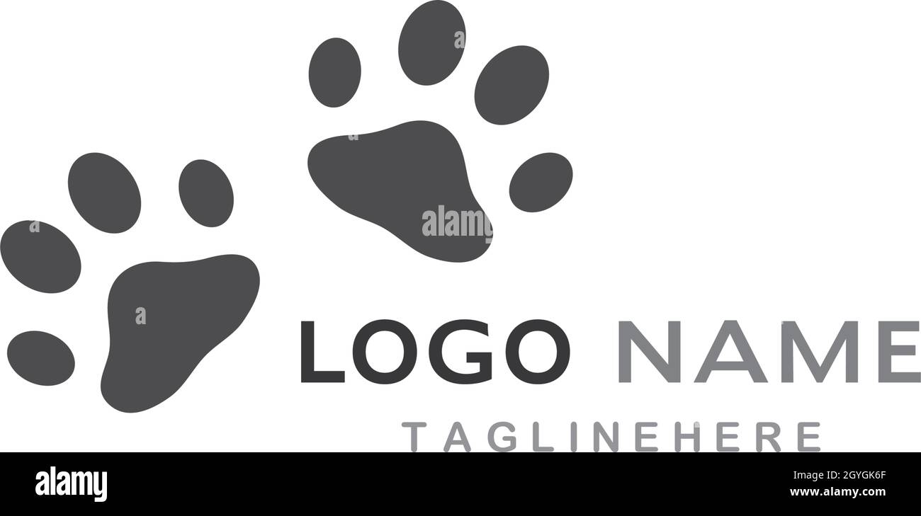 Paw logo vector template Stock Vector Image & Art - Alamy