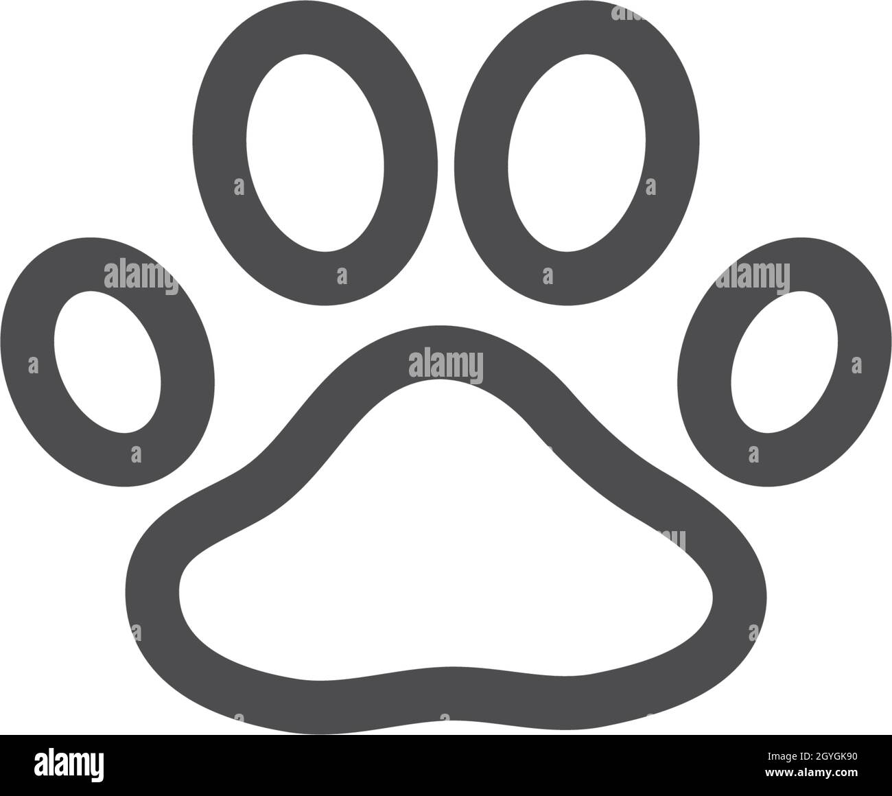 Paw logo vector template Stock Vector Image & Art - Alamy