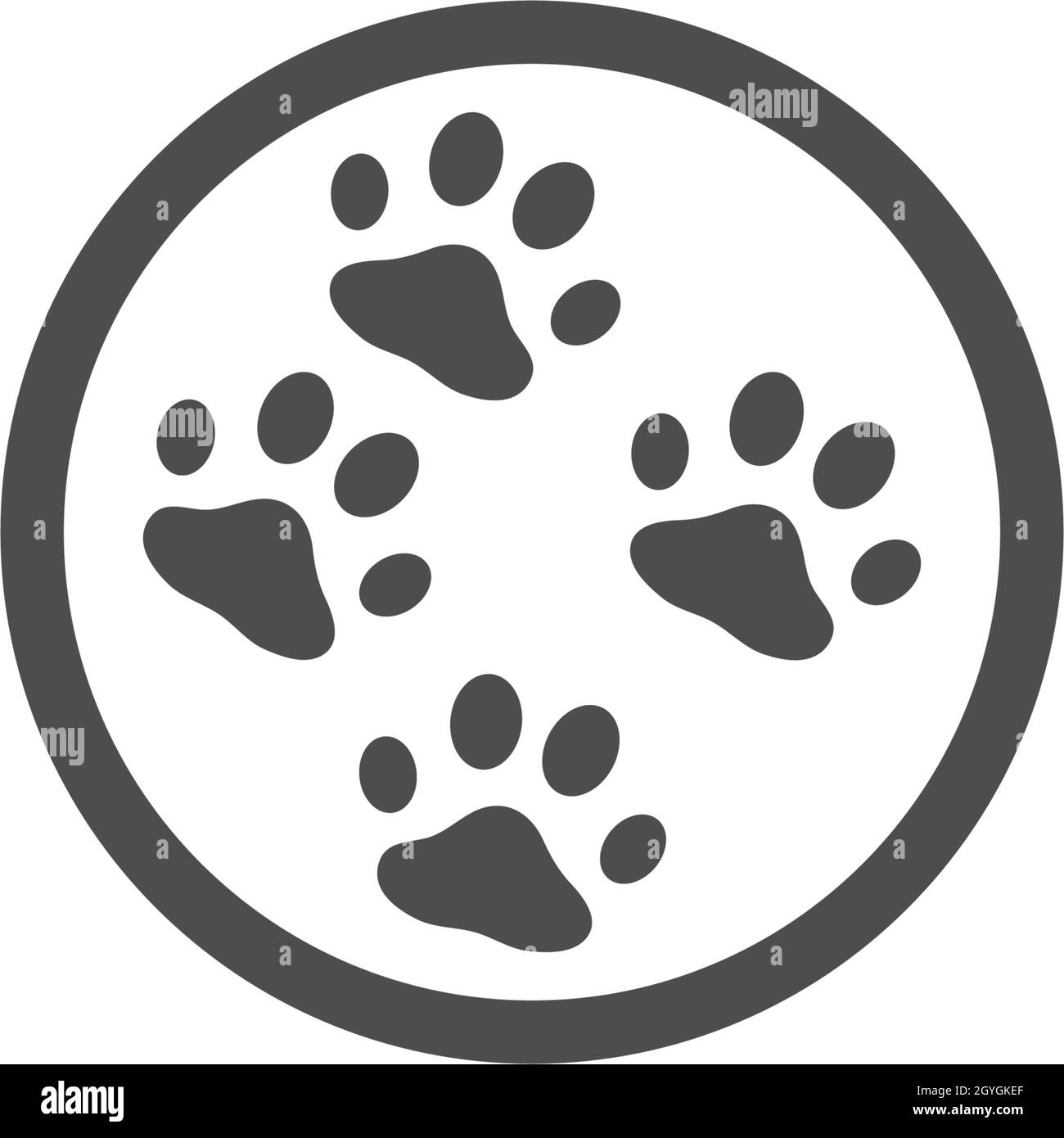 Paw logo vector template Stock Vector Image & Art - Alamy