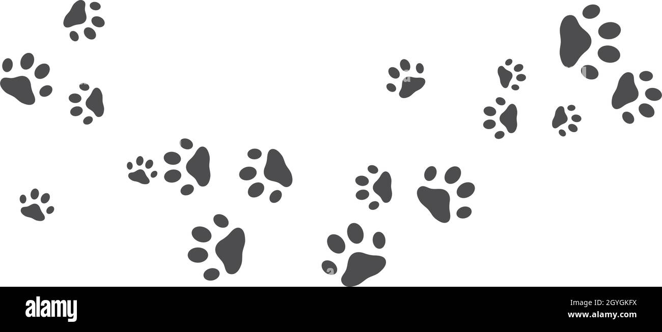 Paw background template vector Stock Vector Image & Art - Alamy