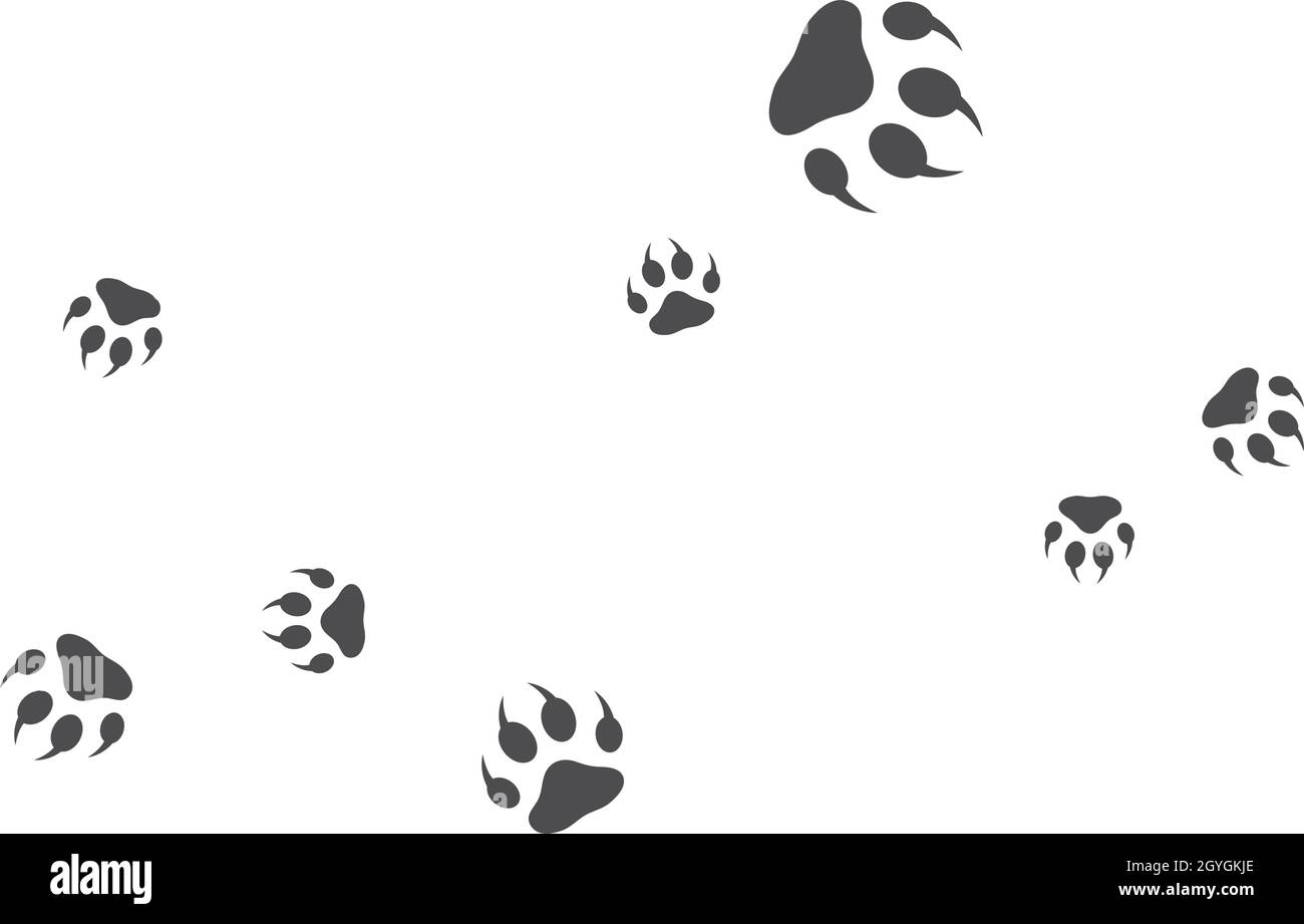 Paw background template vector Stock Vector Image & Art - Alamy