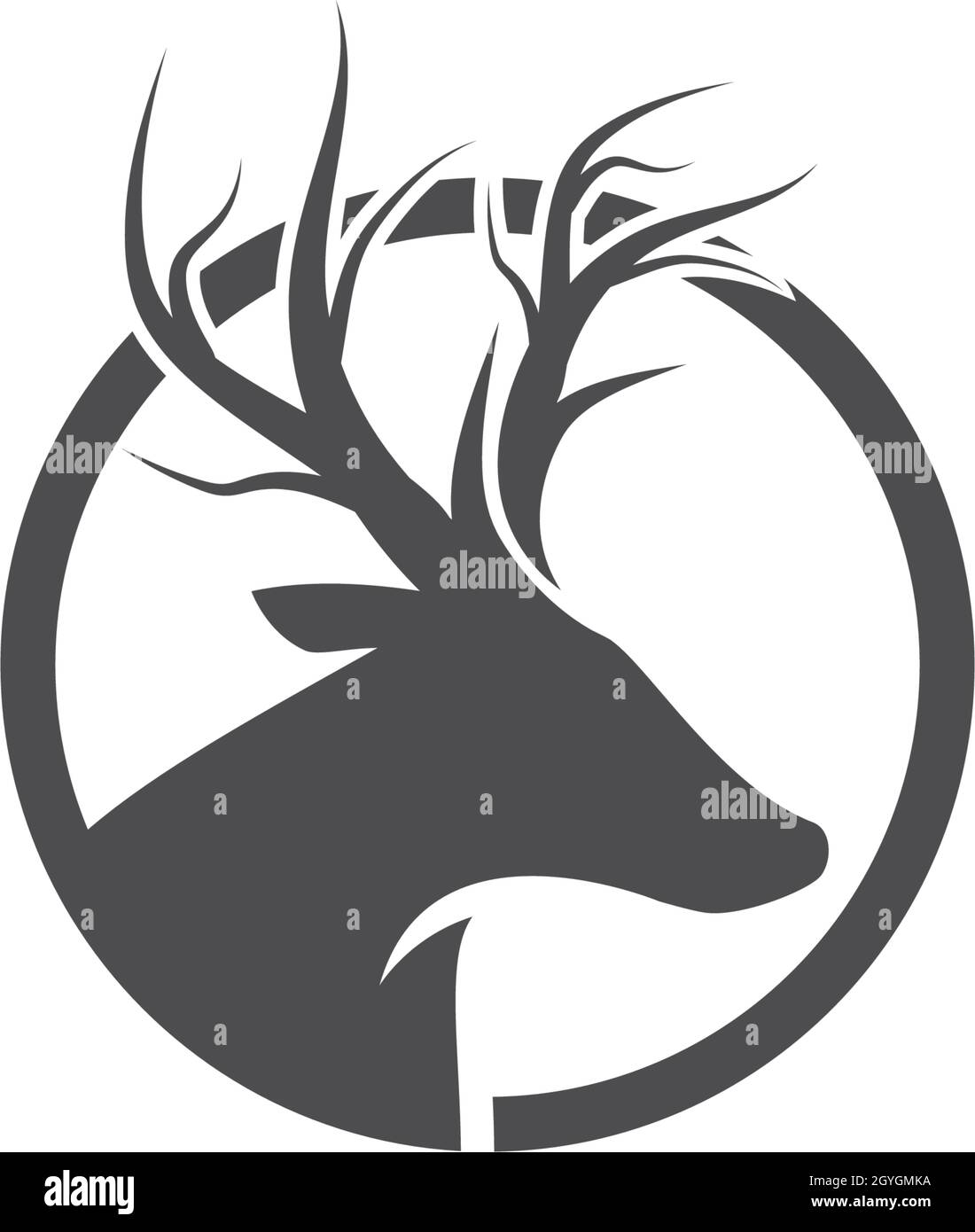 Deer ilustration logo vector template Stock Vector Image & Art - Alamy