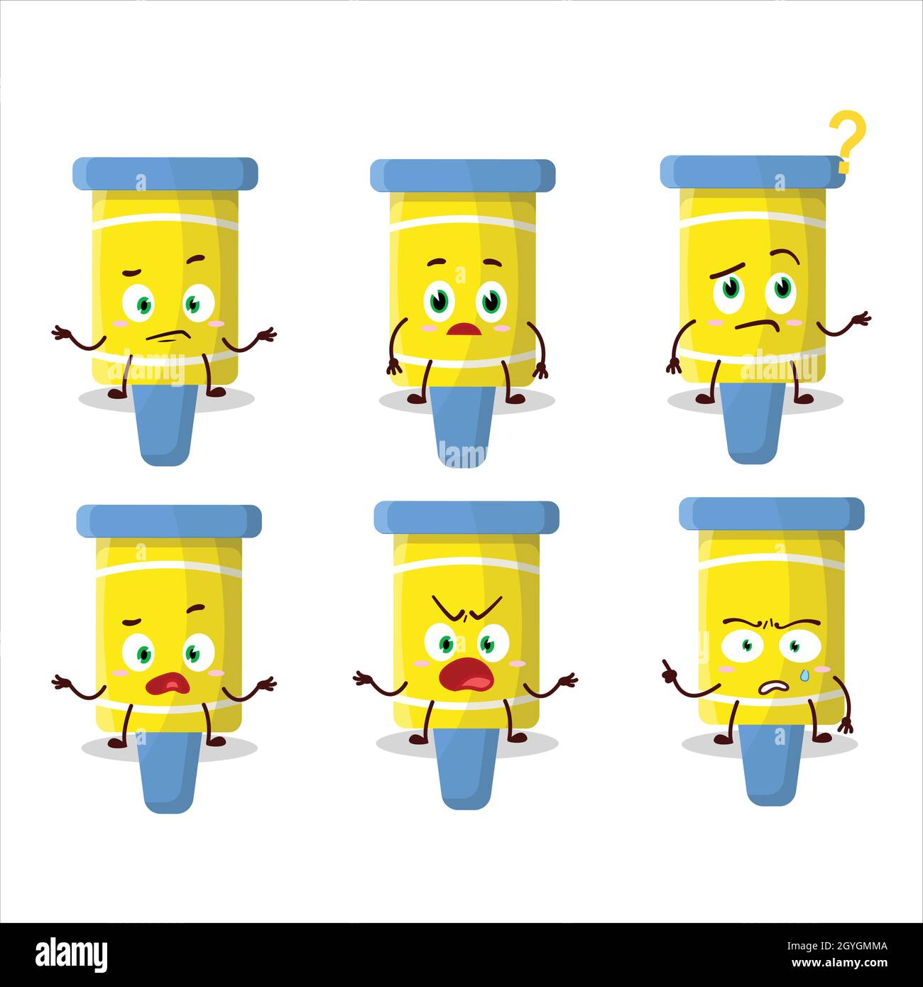 Cartoon character of fireworks shells with what expression. Vector ...