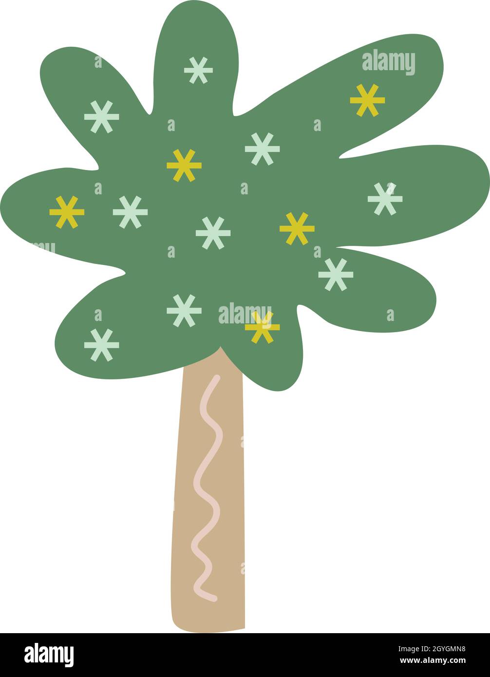 Tree icon vector symbol for nature, ecology and environment in a flat ...