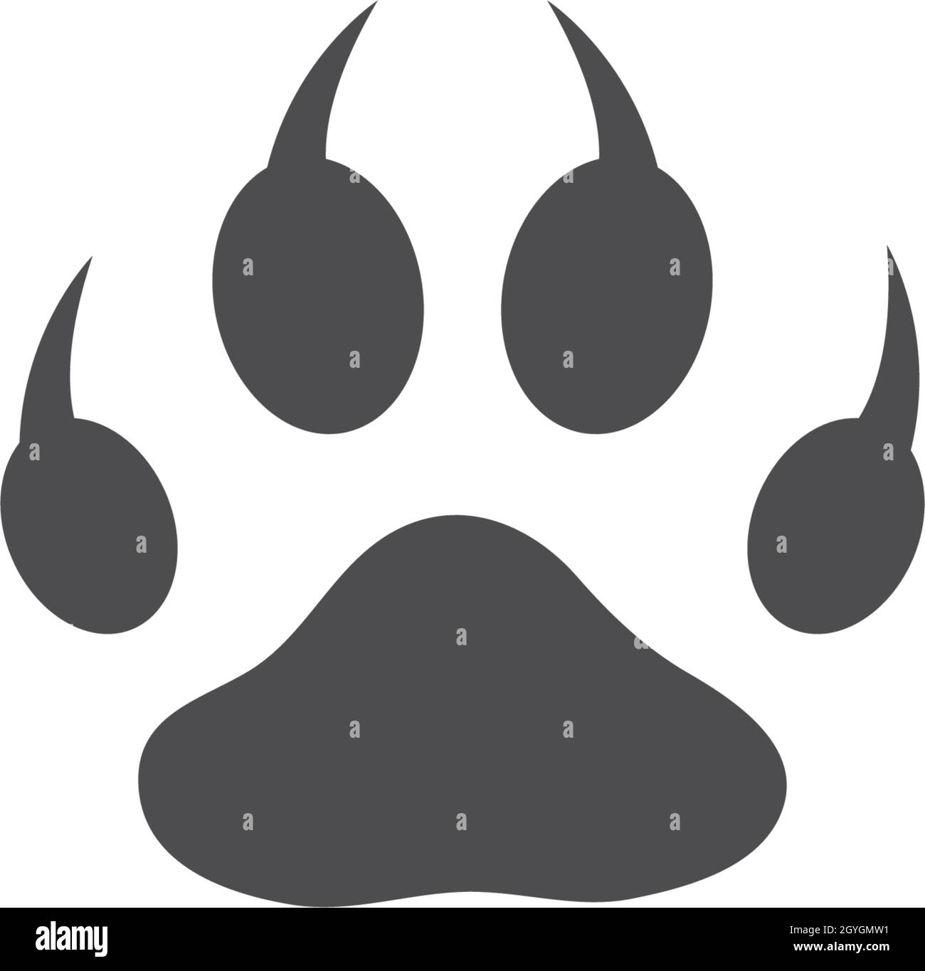 Paw logo vector template Stock Vector Image & Art - Alamy