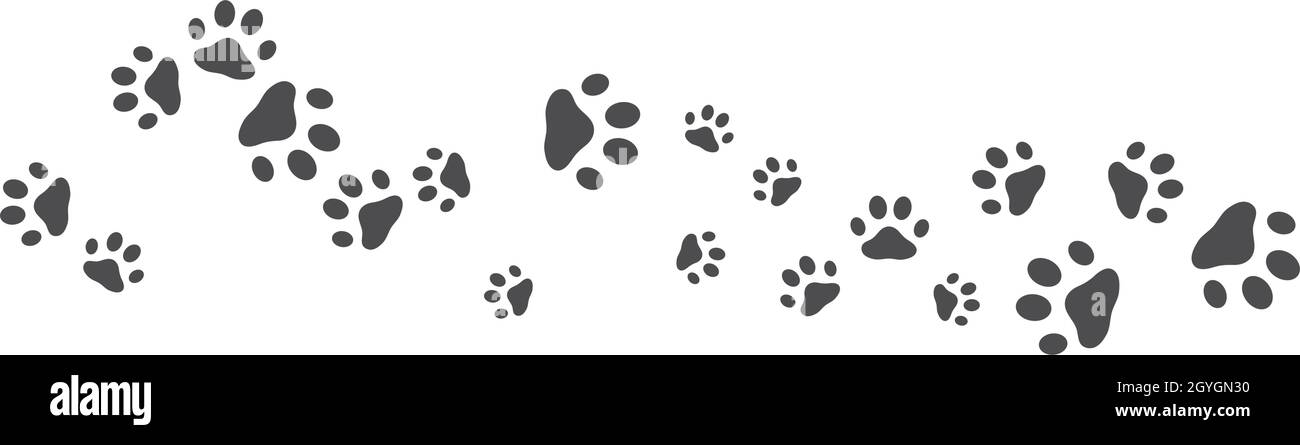 Paw background template vector Stock Vector Image & Art - Alamy