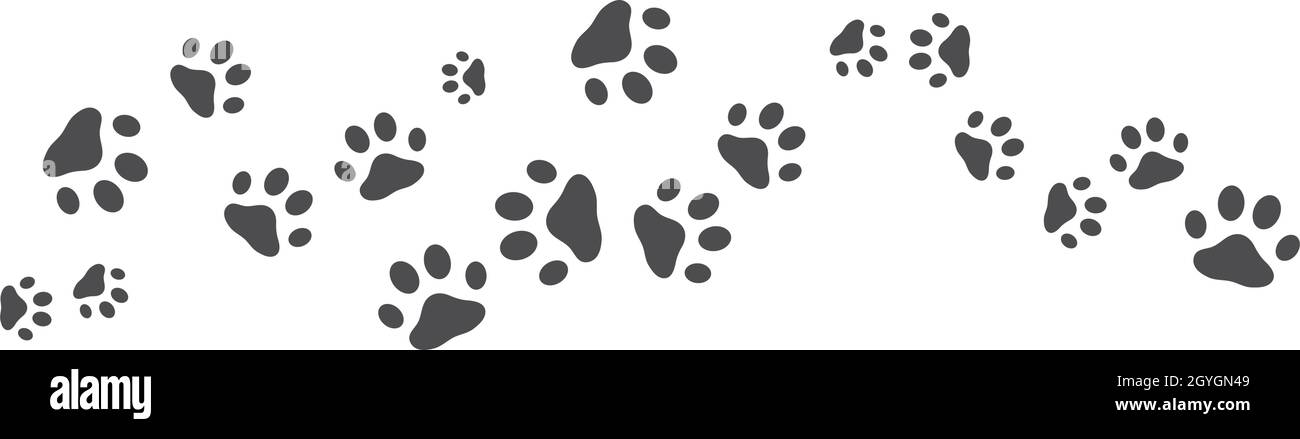 Paw background template vector Stock Vector Image & Art - Alamy