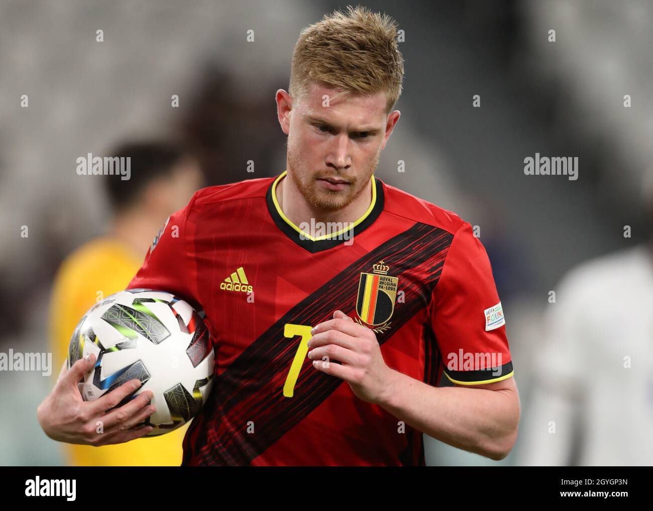 Turin, Italy, 7th October 2021. Kevin De Bruyne of Belgium during the ...