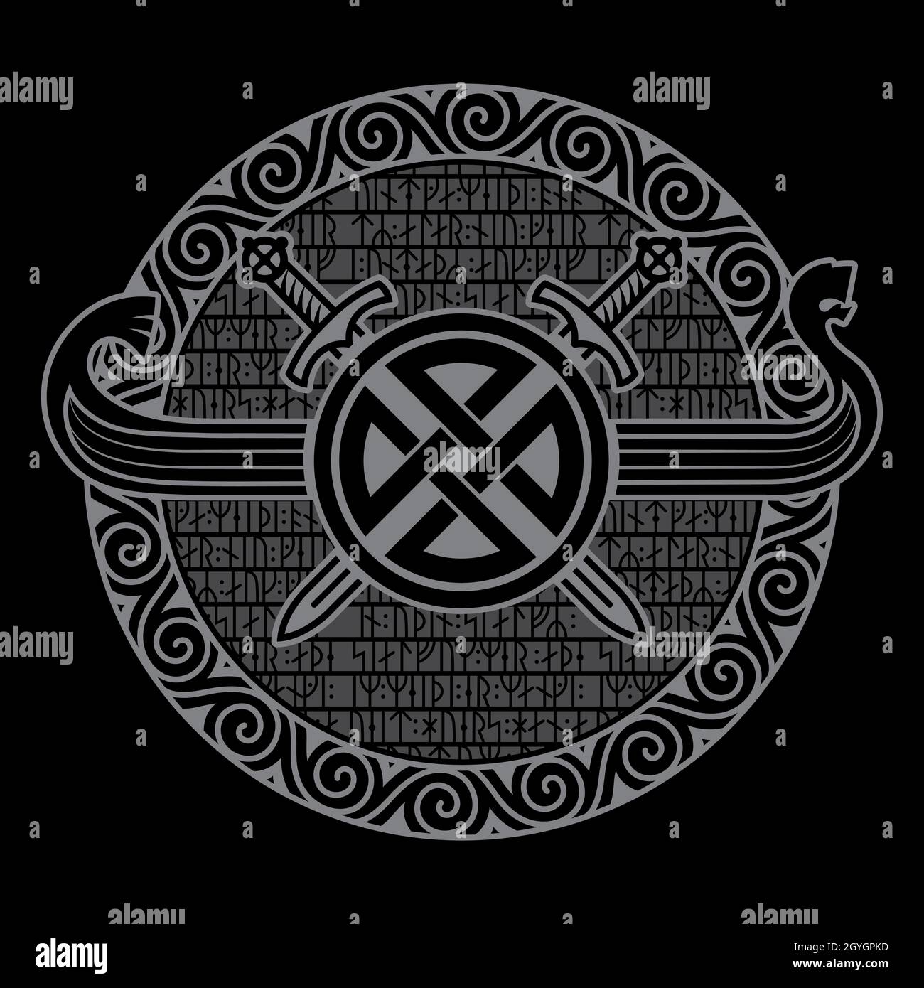 Vikings Runes Shields Design