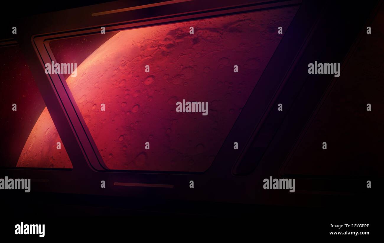 Spacecraft window mars hi-res stock photography and images - Alamy