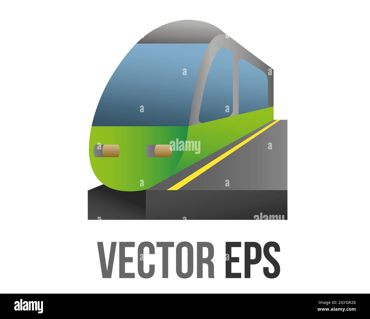 The isolated vector front train station with alongside platform icon ...